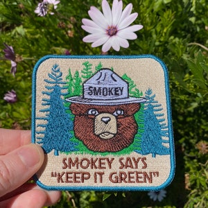 Bear Patch Hiking Patch Applique Embroidered Patch Iron on Patch Sew on ...