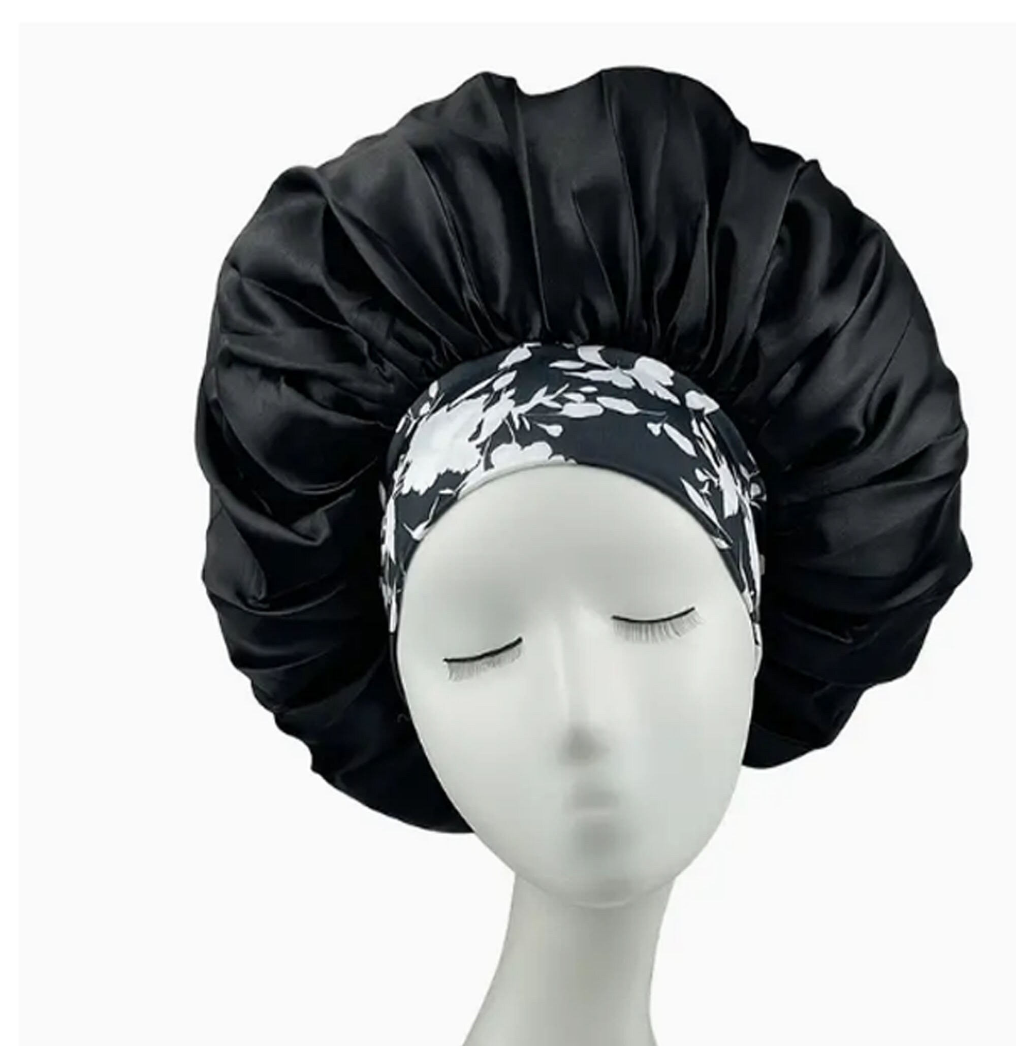 Women Satin Bonnets for Sleeping Skin Care Routine Bubble Bath Hair ...