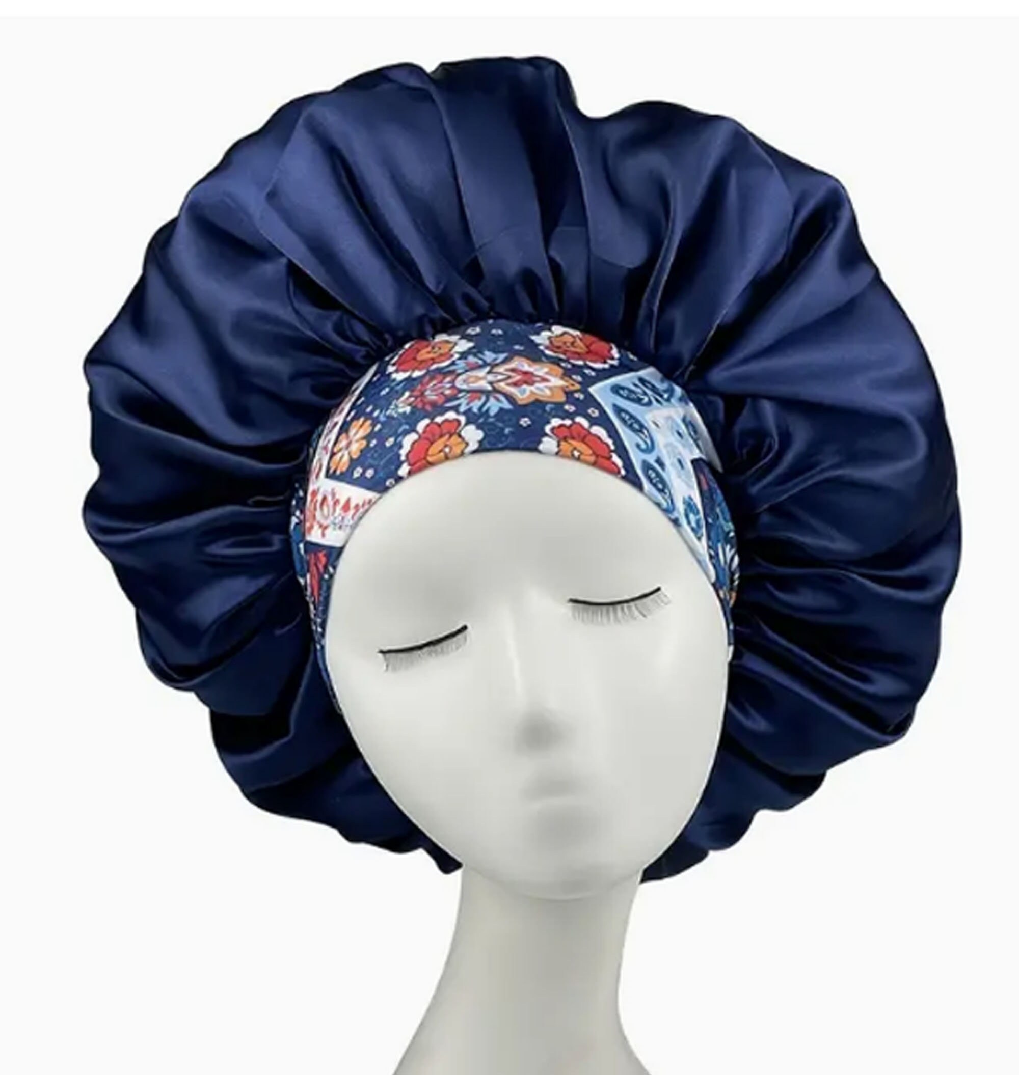 Women Satin Bonnets for Sleeping Skin Care Routine Bubble Bath Hair ...