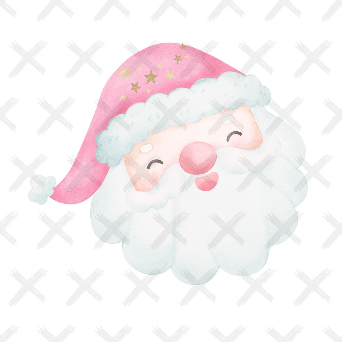 Pink Santa Claus PNG Clipart: Christmas Graphics (digital Download) - Etsy