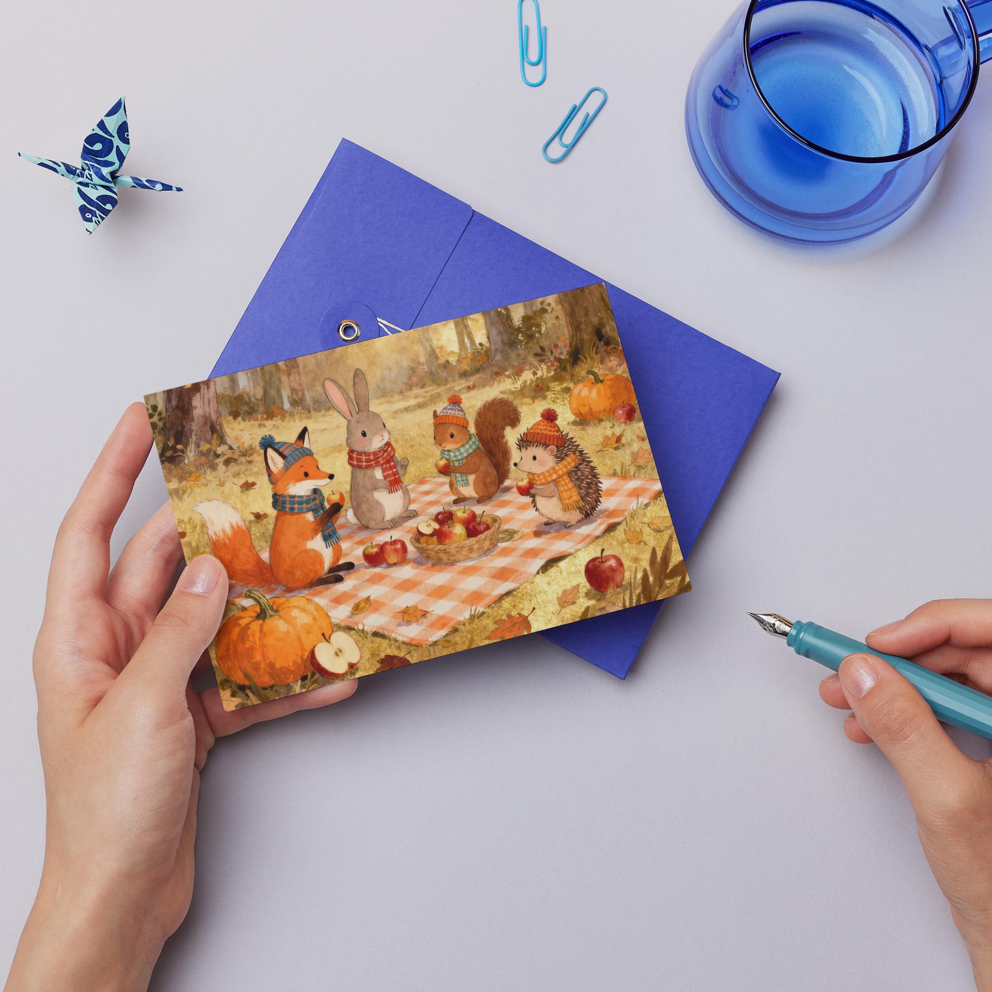 Fall Woodland Animals Clipart: Autumn Forest PNG (digital Download) - Etsy