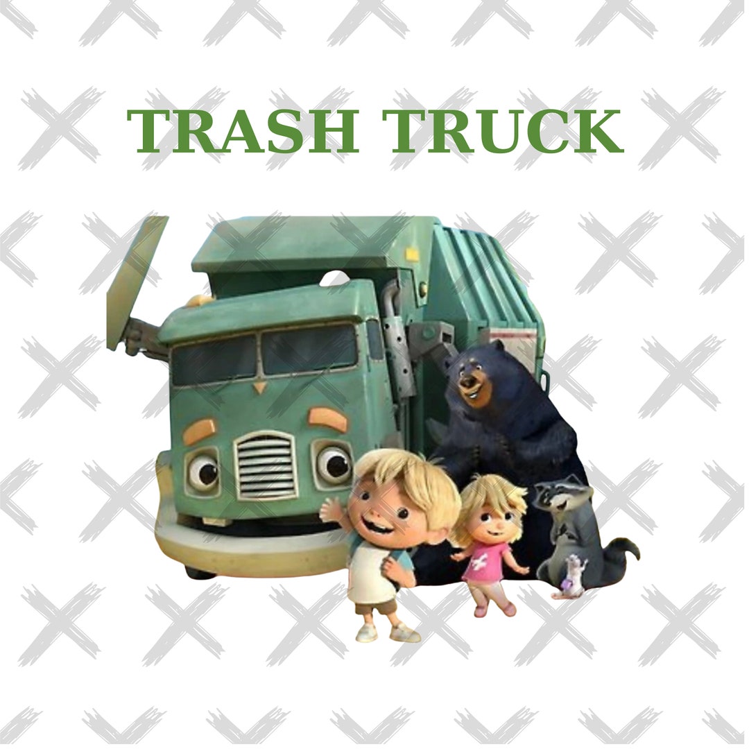 Trash Truck PNG - Etsy