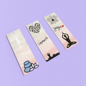 Yoga Bookmark, Yoga Printable Bookmark - Etsy