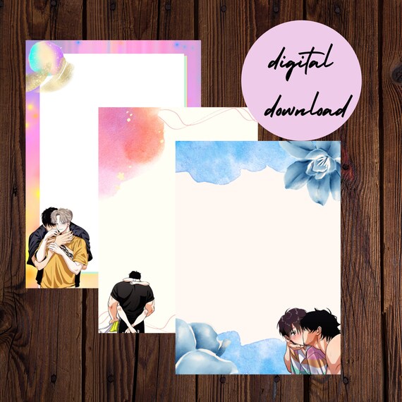 Stationery Paper Printable Anime