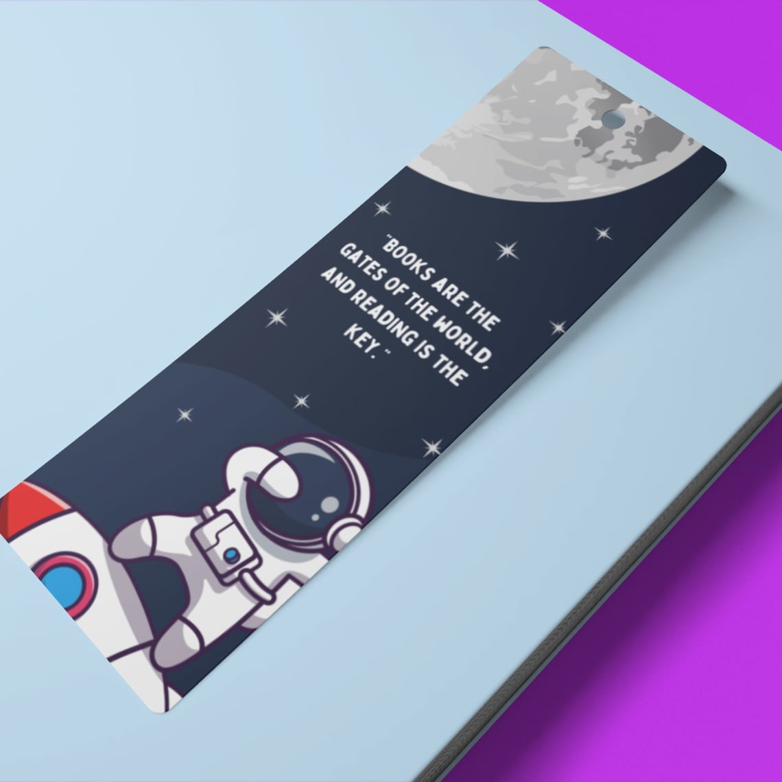 Blue 3d Solar System Planets Kids Bookmark, Printable Space Bookmarks ...
