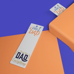 Set of 6 Printable Bookmarks Father Day, Fathers Day Gift, Fathers Day ...