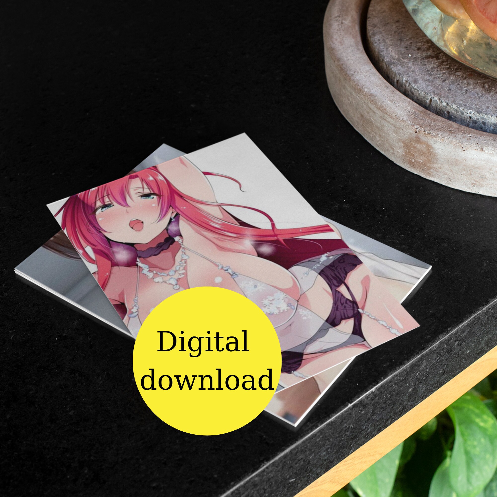 Ahegao Cards Printable Ahegao Sexy Bikini Cards Ahegao Anime Etsy
