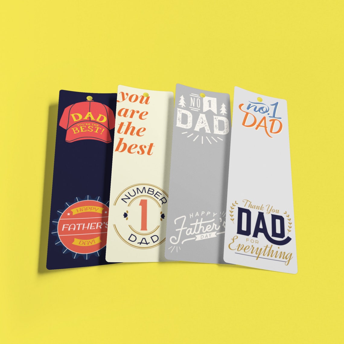 Set of 6 Printable Bookmarks Father Day Fathers Day Gift | Etsy