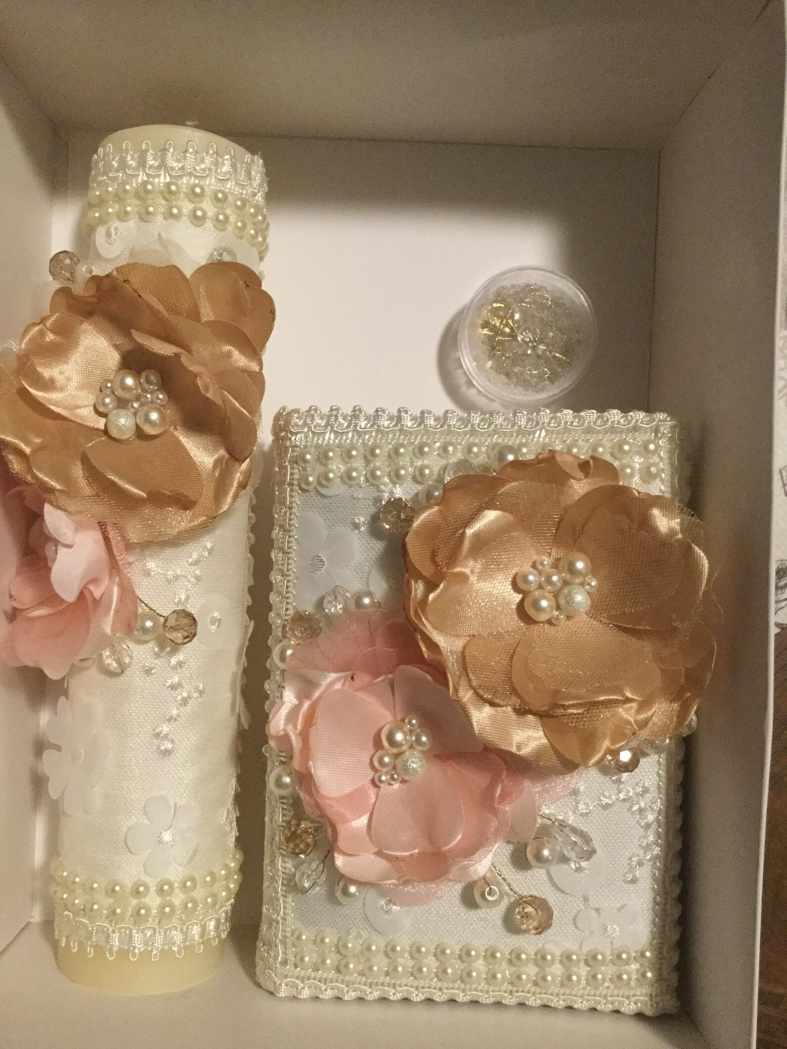 First Communion Candle Set - Etsy