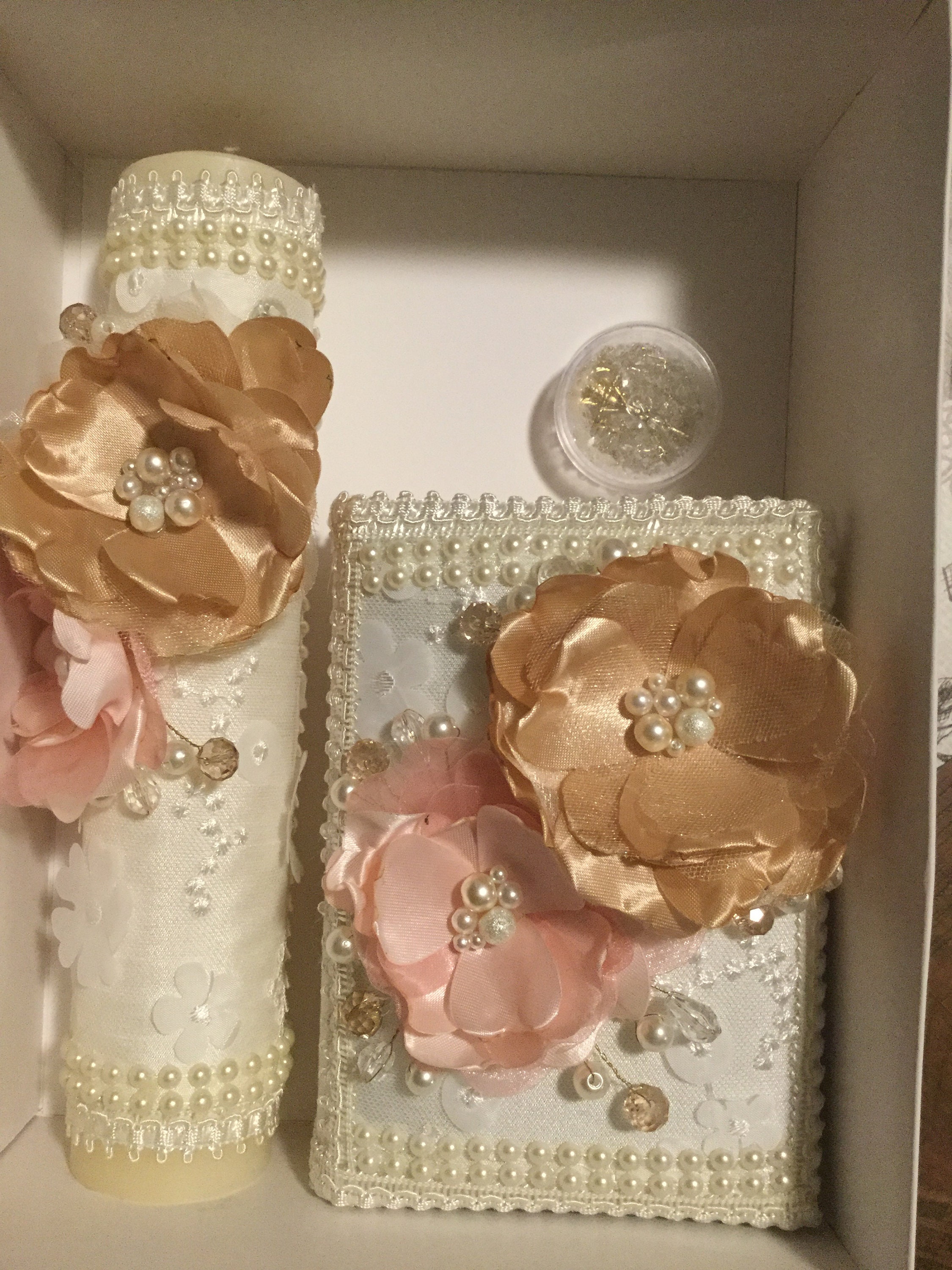 First Communion Candle Set - Etsy