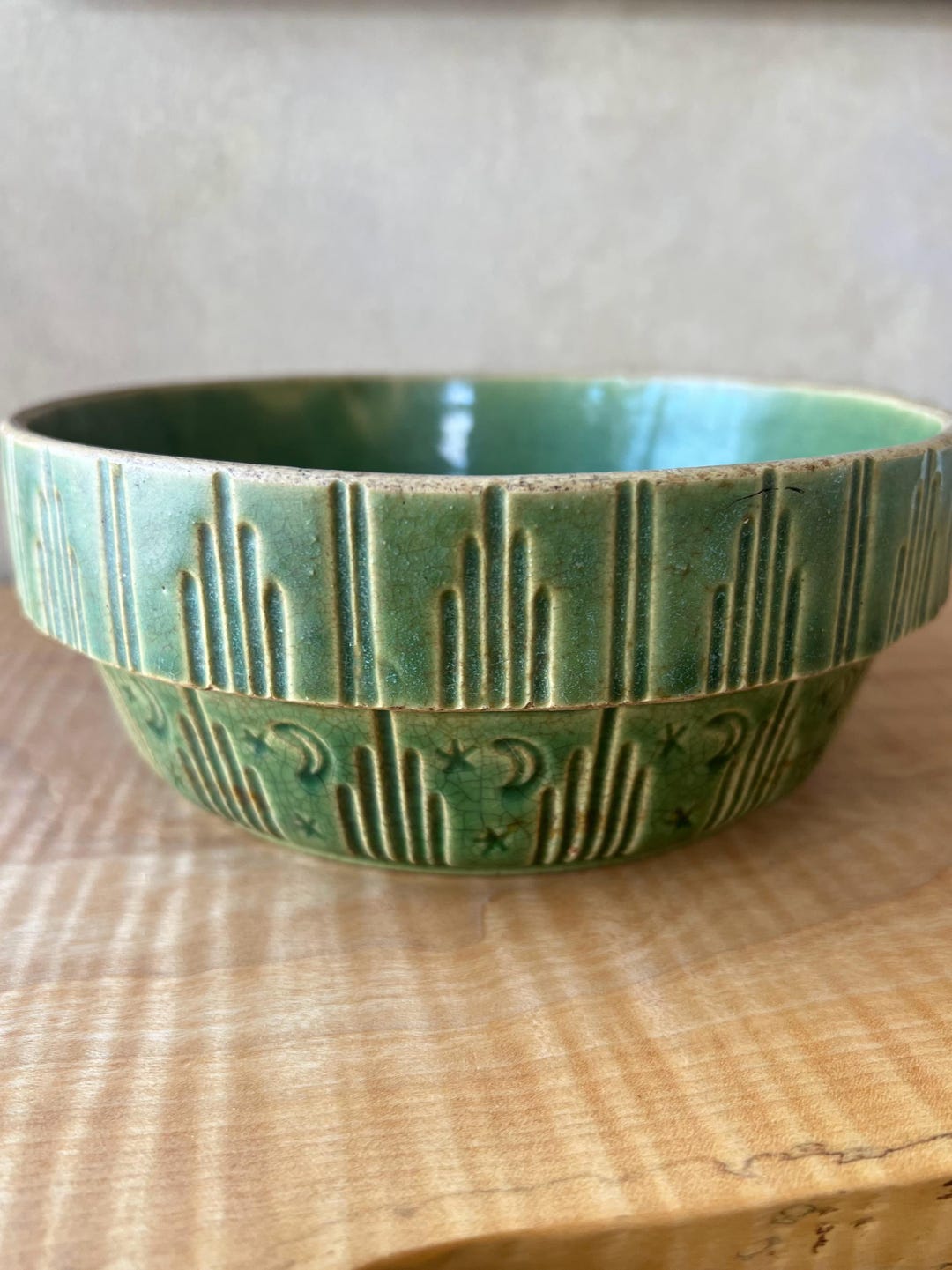 Rare Watt Pottery 1920s Moon and Stars Earthenware Casserole Dish ...