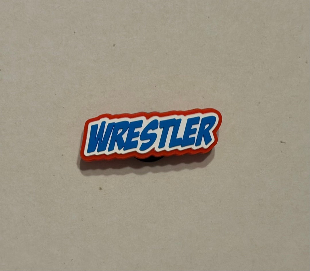 WRESTLER Croc Charm (red, White & Blue) - Etsy