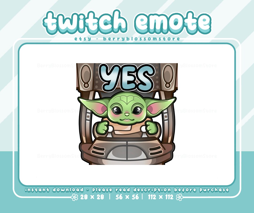 Yes Grogu IG12 X1 Twitch and Discord Emote 28x28, 56x56, 112x112 - Etsy