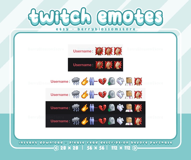Negative X8 Twitch and Discord Emotes 28x28, 56x56, 112x112 - Etsy