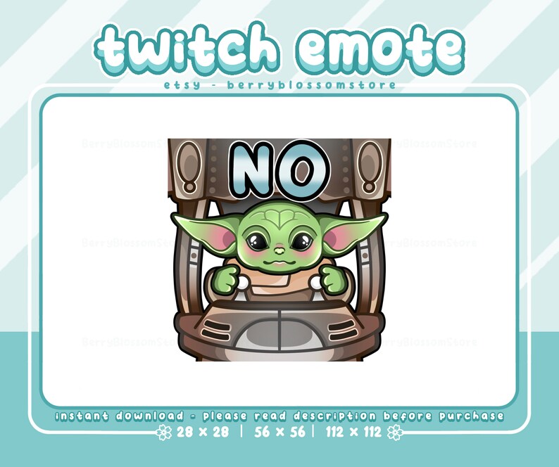 No Grogu IG12 X1 Twitch and Discord Emote 28x28, 56x56, 112x112 - Etsy
