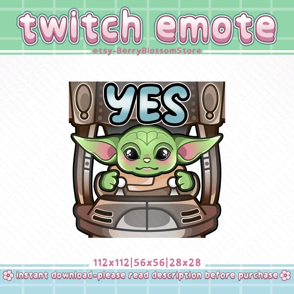 Twitch Grogu Emotes - Etsy