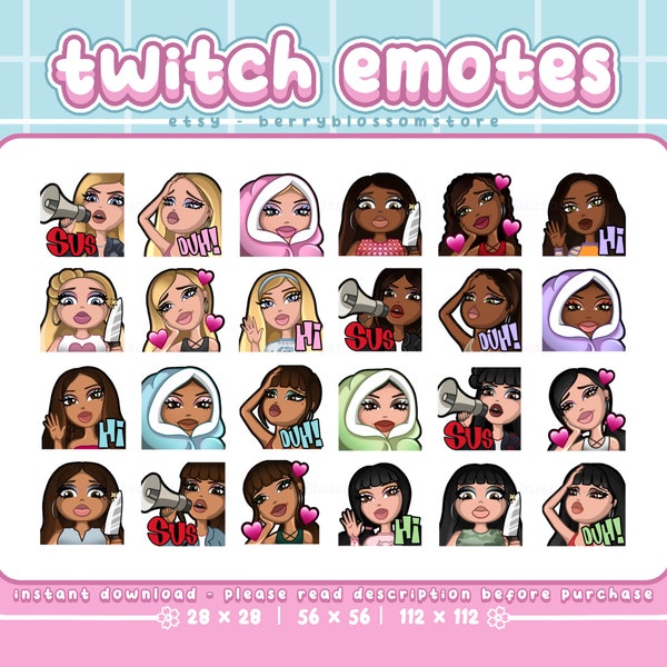 Bratz Emotes - Etsy UK