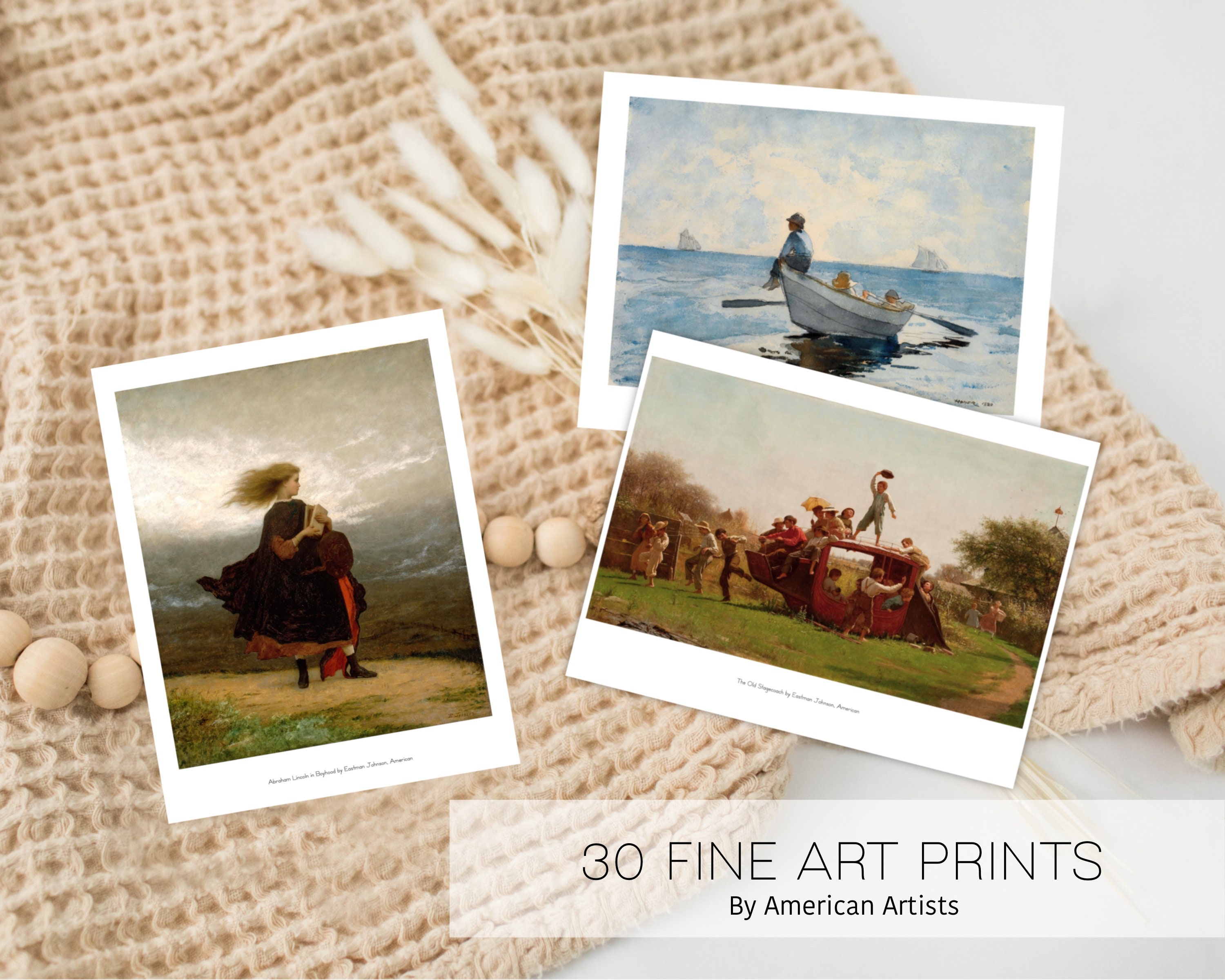 Fine Art Studies American Artists Picture Study - Etsy