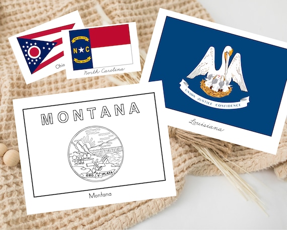 Montana State Flag Coloring Page