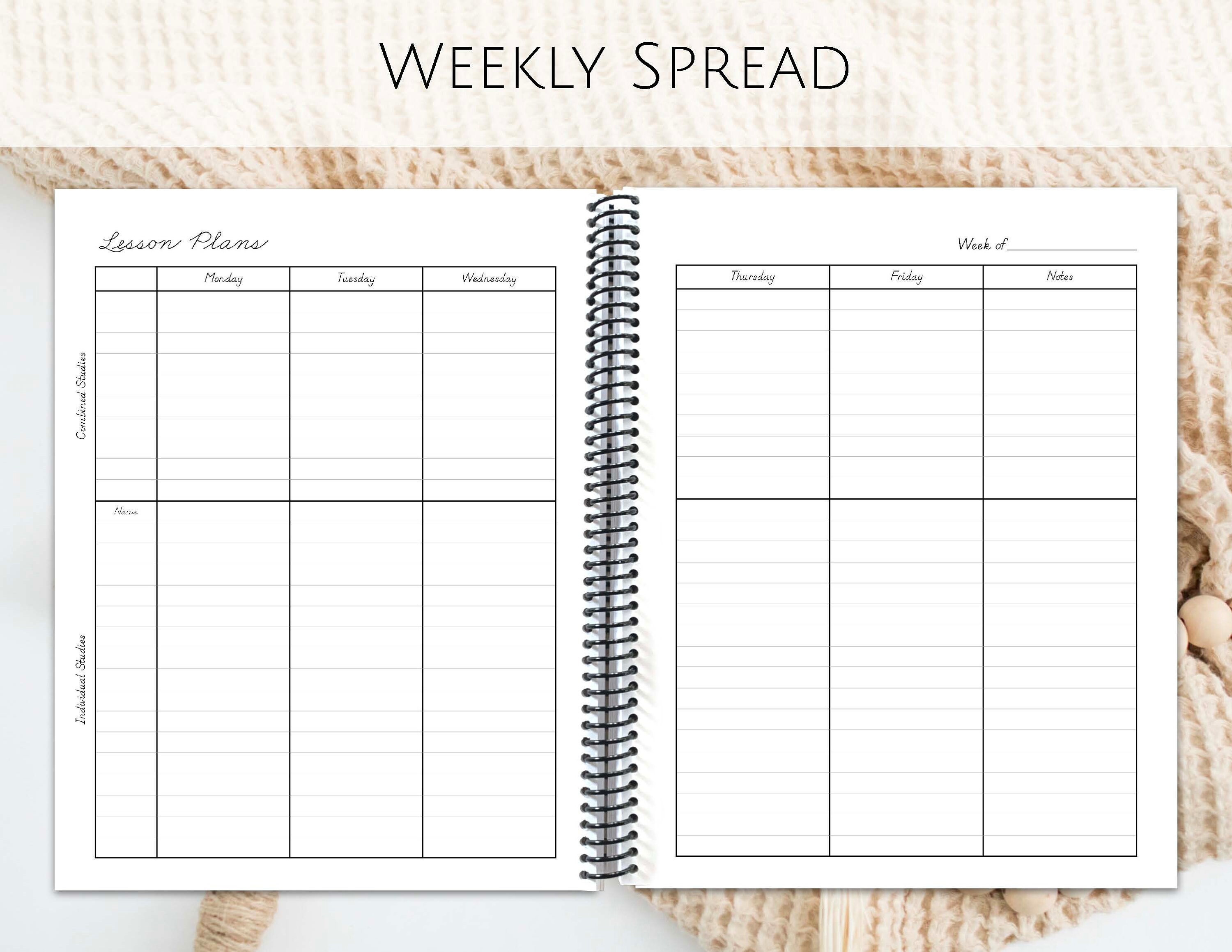 Homeschool Planner 2024-2025, Undated Homeschool Planner, Charlotte ...