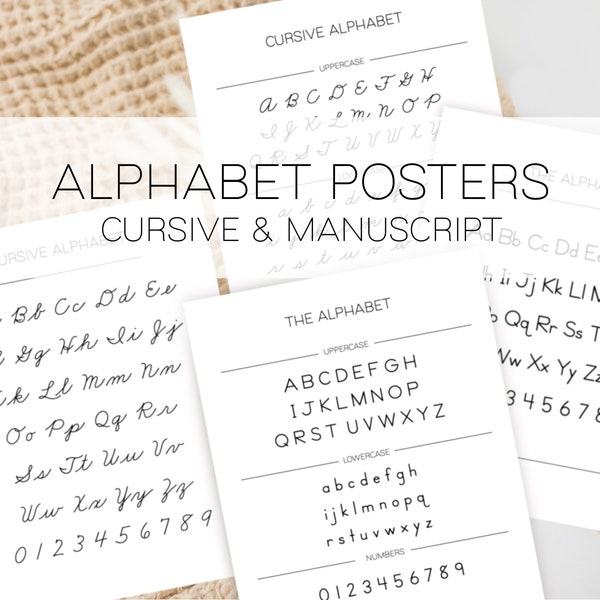 Cursive Alphabet - Etsy