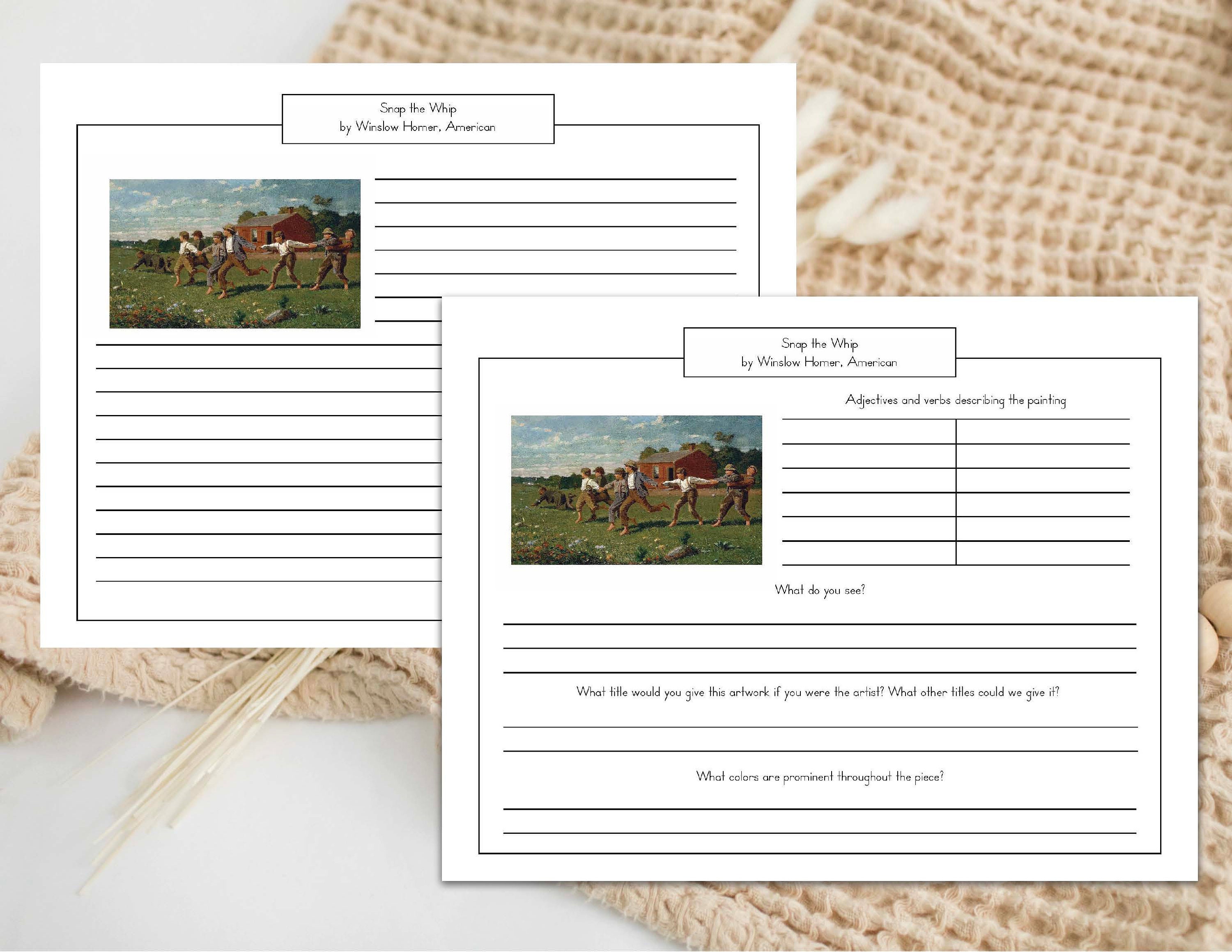 Fine Art Studies American Artists Picture Study - Etsy