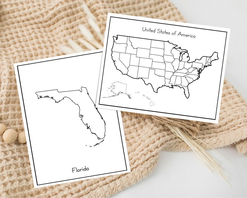 50 States Coloring Pages USA State Maps Homeschool - Etsy