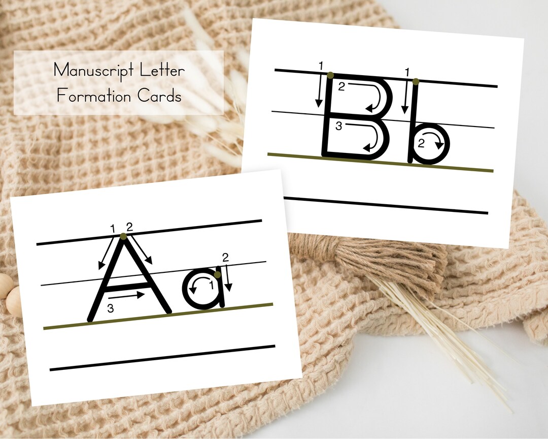 Manuscript Formation Cards Print Placemats Printable Manuscript Pages ...