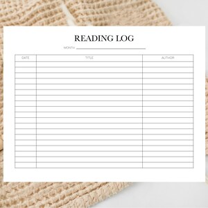 Homeschool Book Reading Log | Book Tracker | Homeschool Reading Log - Etsy