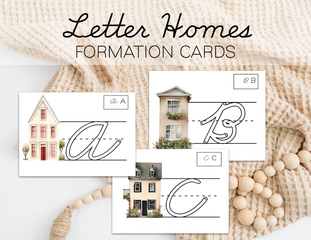 Cursive Formation Cards Cursive Letter Homes Placemats Printable ...
