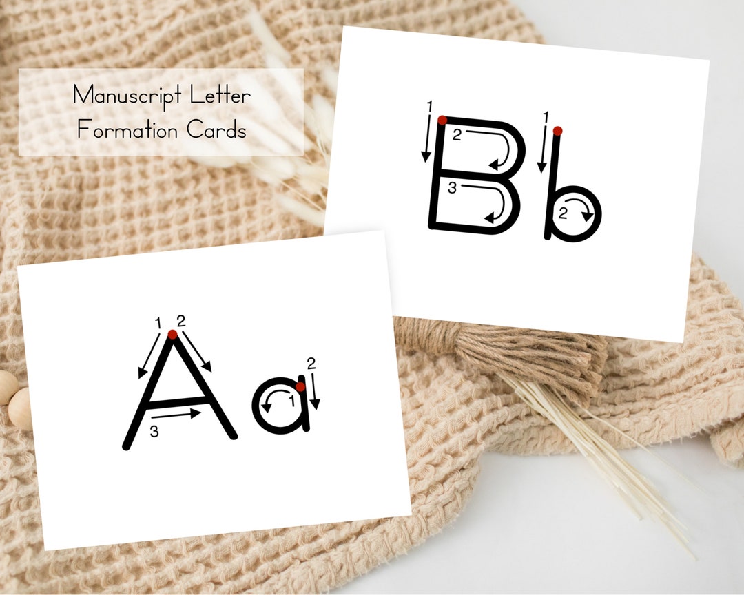 Manuscript Formation Cards Manuscript Placemats Printable Manuscript ...