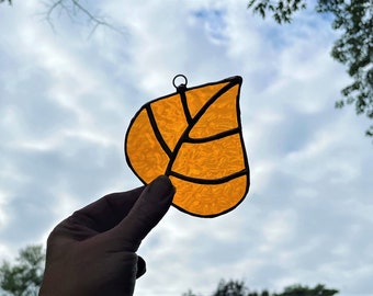 Stained Glass Aspen Leaf - Etsy