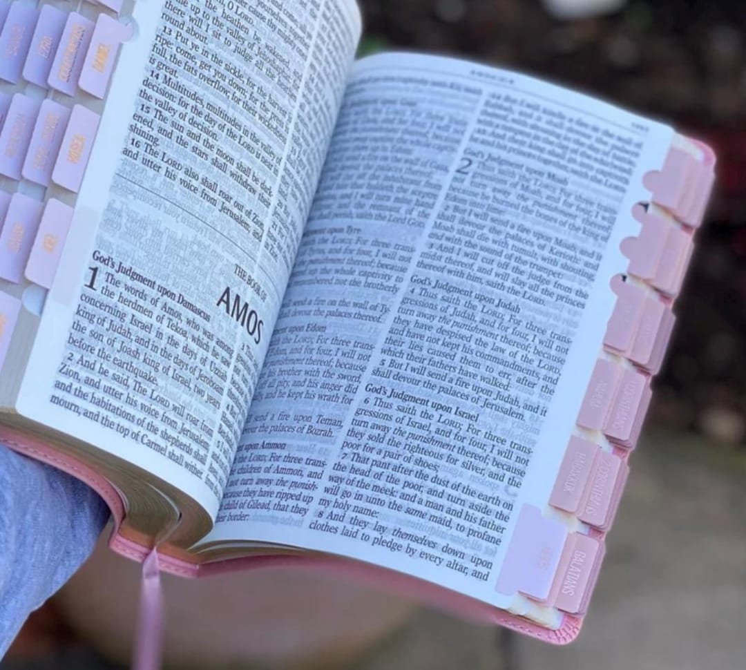 Custom KJV Bible With Leather Tabs Choose the Color Scheme - Etsy