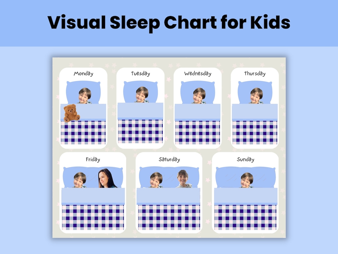 Visual Toddler Sleep Chart - Etsy