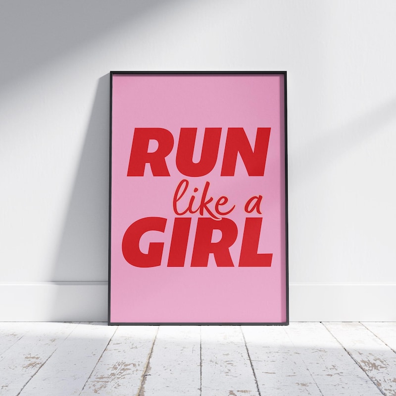 Run Like a Girl - Etsy