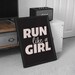 Run Like a Girl Motivational Running Poster Black multiple Sizes - Etsy