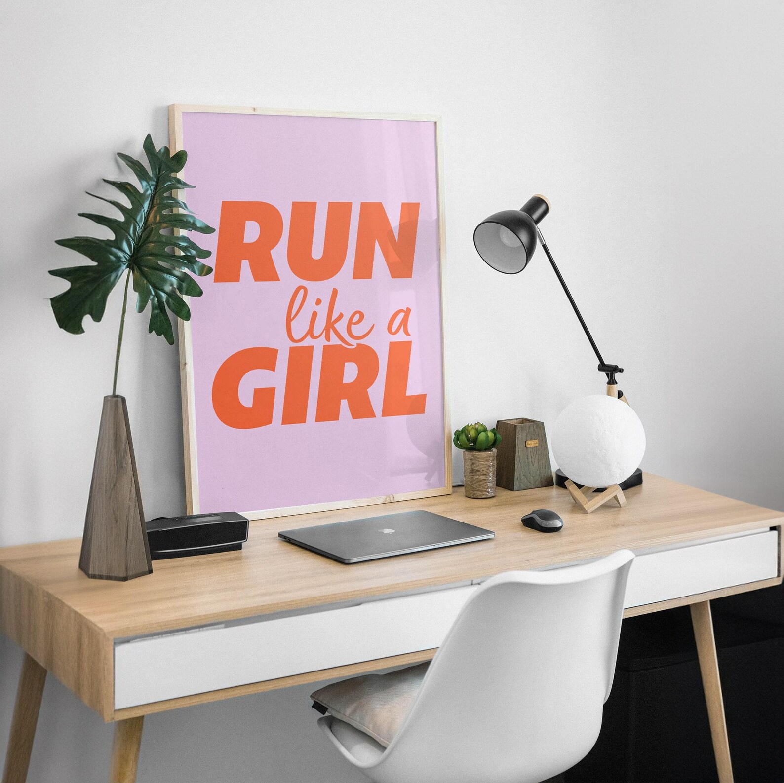 Run Like a Girl – Motivational Running Poster – Multiple Colors & Sizes ...