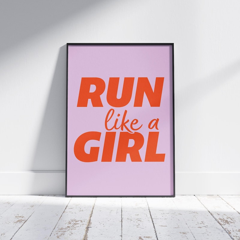 Run Like a Girl - Etsy