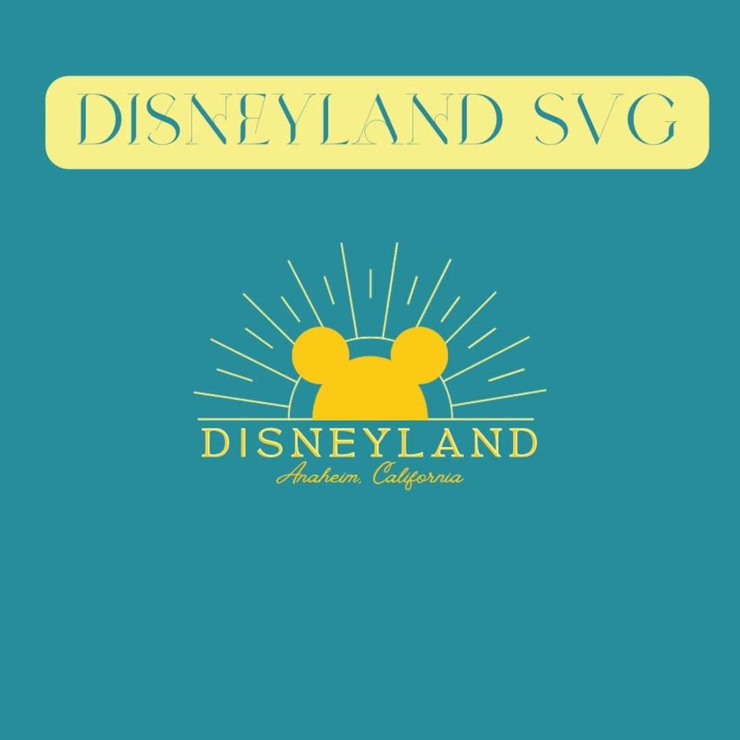 Disneyland SVG - Etsy