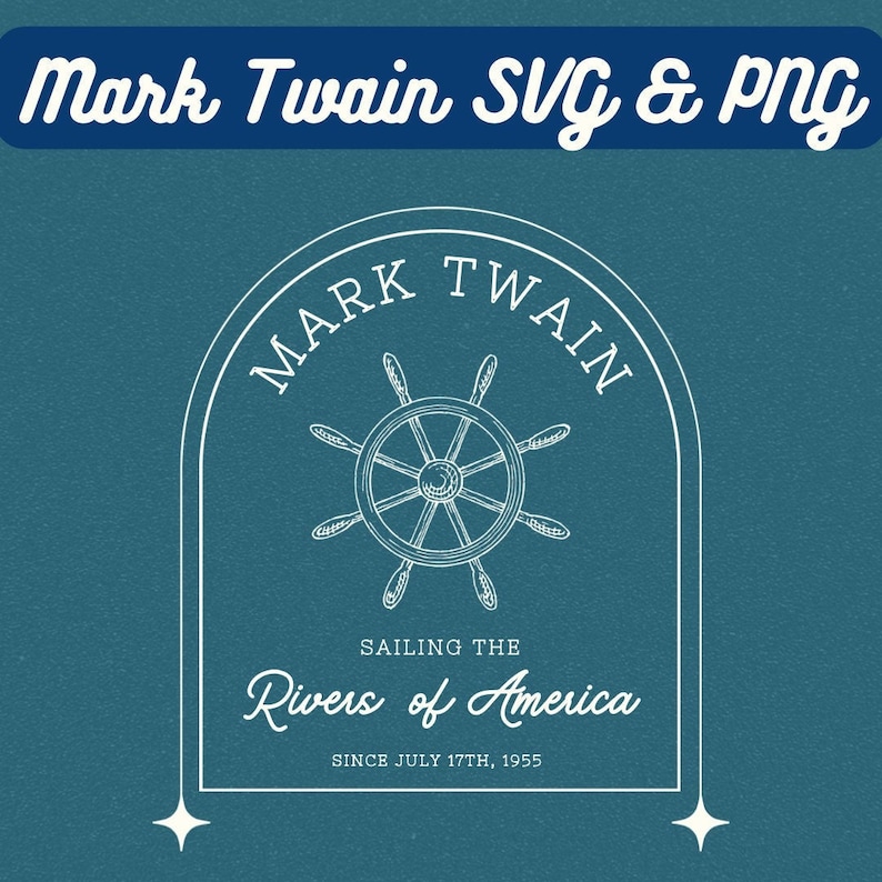 Mark Twain Disneyland PNG & SVG - Etsy