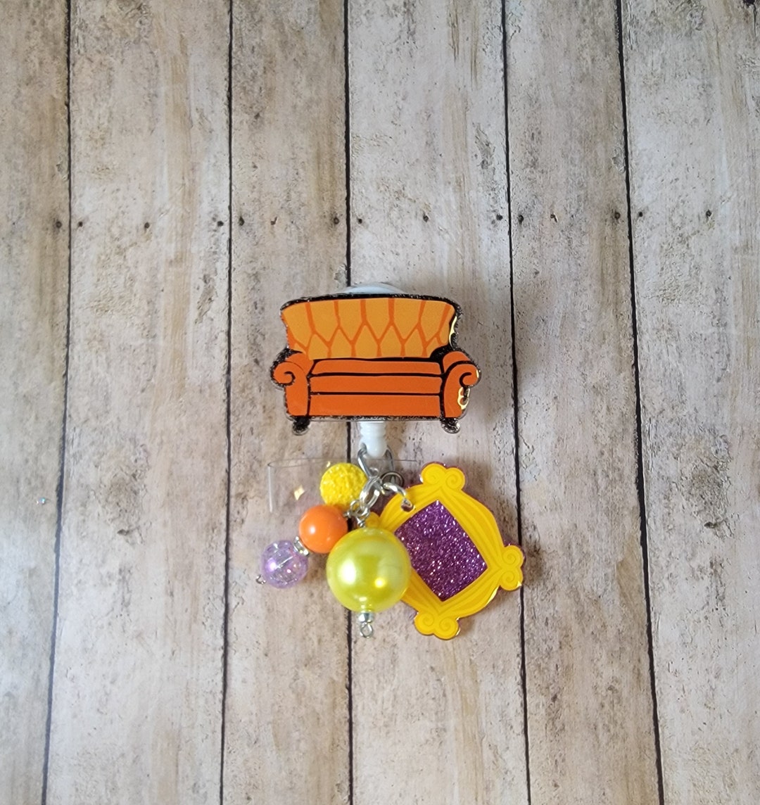 Friends Couch Badge Reels, Orange Couch , Turkey With Hat, Friends TV ...