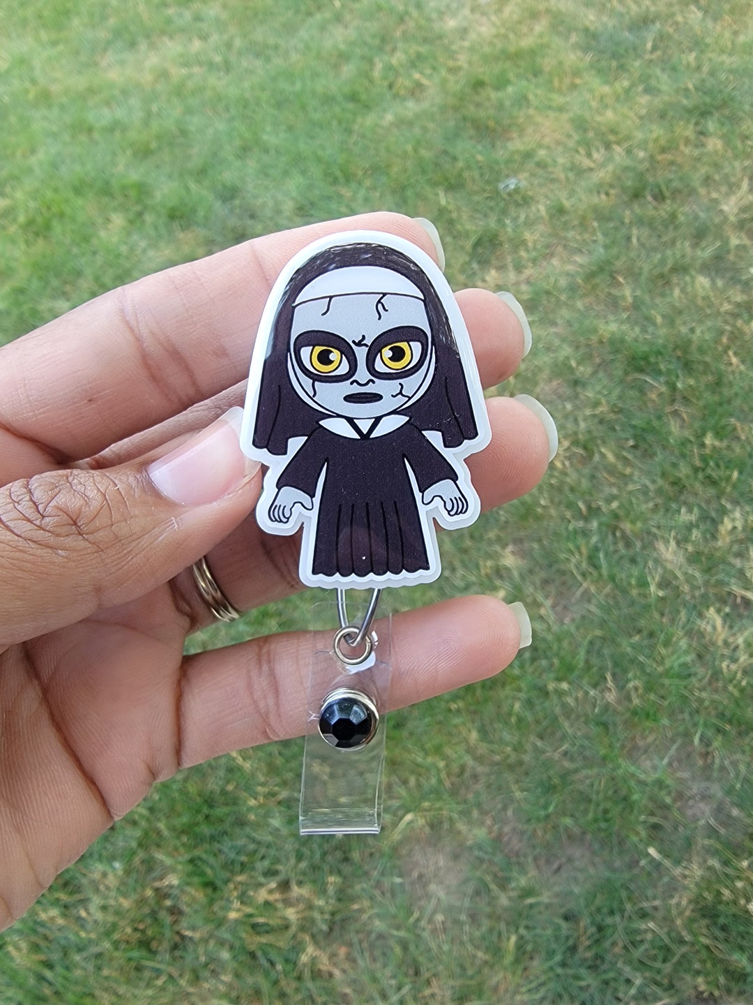 Scary Nun Badge Reel/horror Movie Badge Reel/ Spooky Badge Reel ...