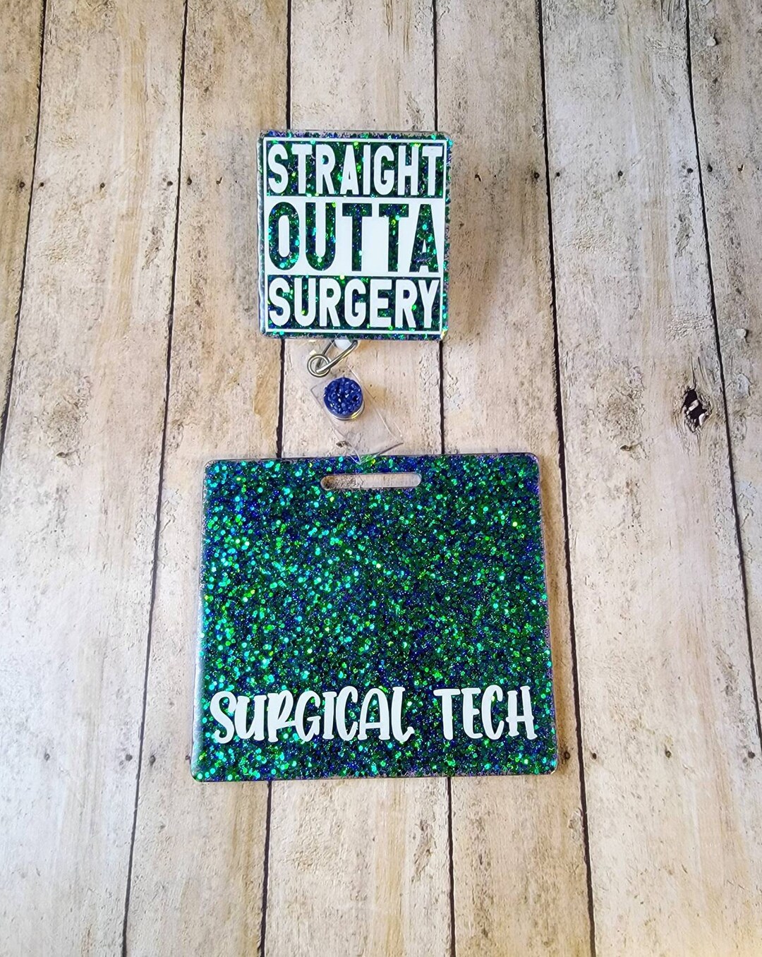 Straight Outta Surgery Badge Reel/glitter Badge Reel/glitter Lanyard ...