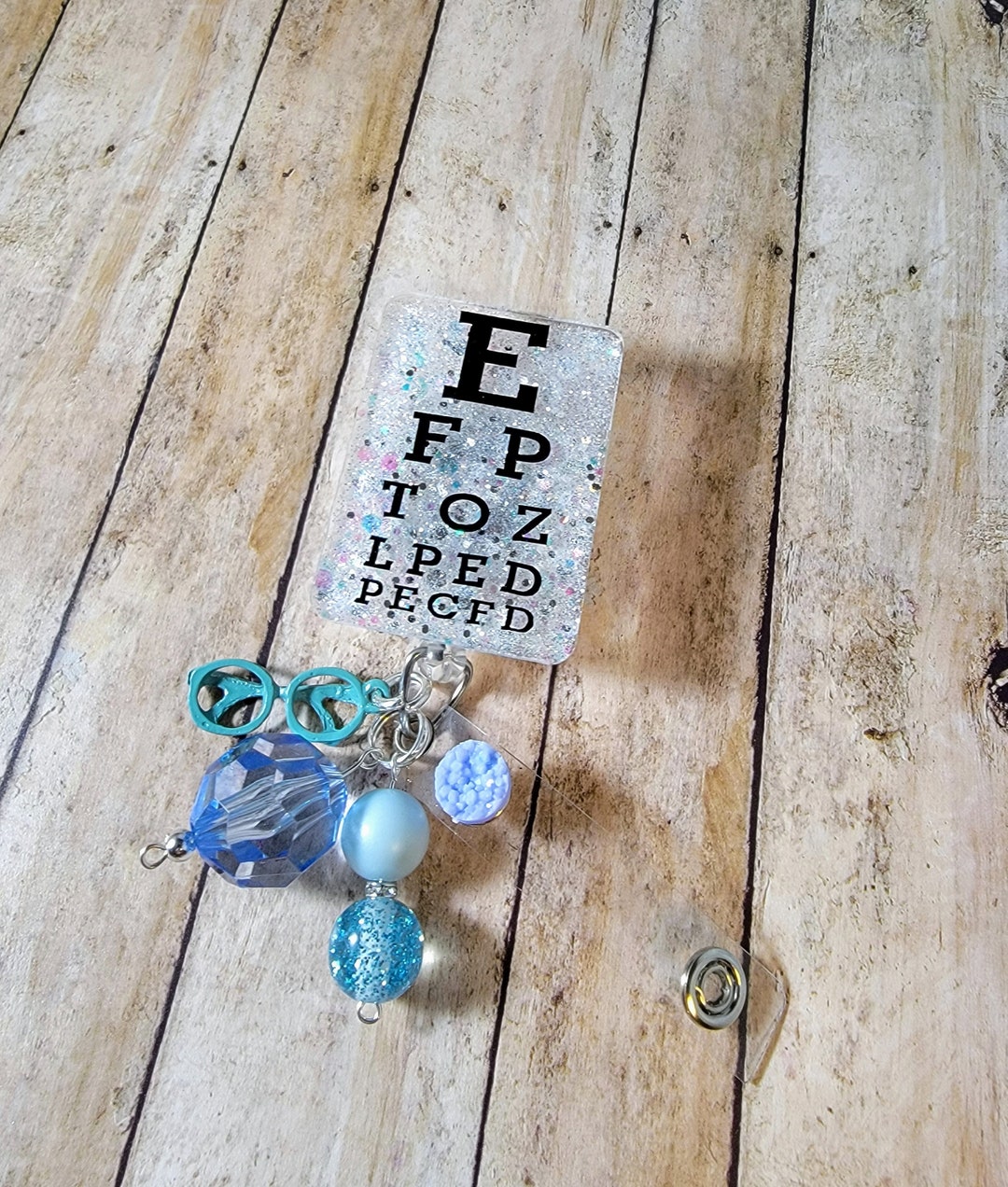 Eye Chart Badge Reel/eye Doctor/ophthalmologist/optometrist/glasses ...