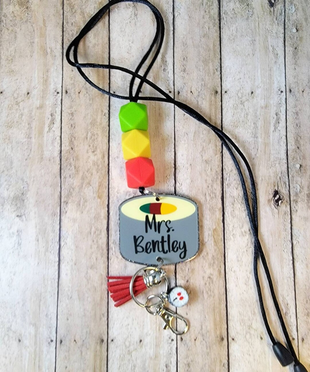 Sushi Lanyard/ Teacher Lanyard/japanese Food Lanyard /personalized ...