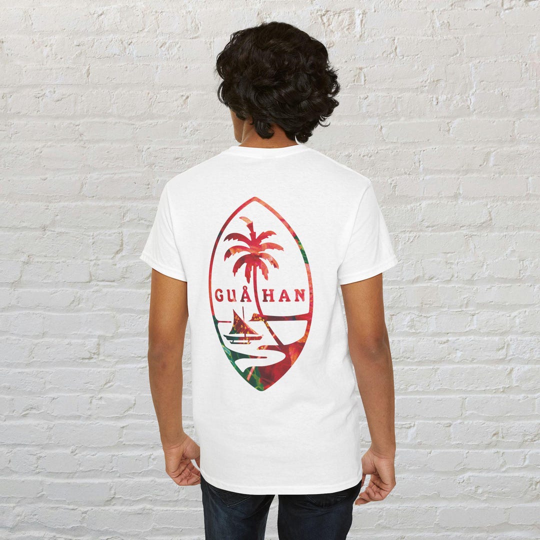Guam Guahan Unisex Heavy Cotton Tee, Tropical Graphic Shirt, Summer ...