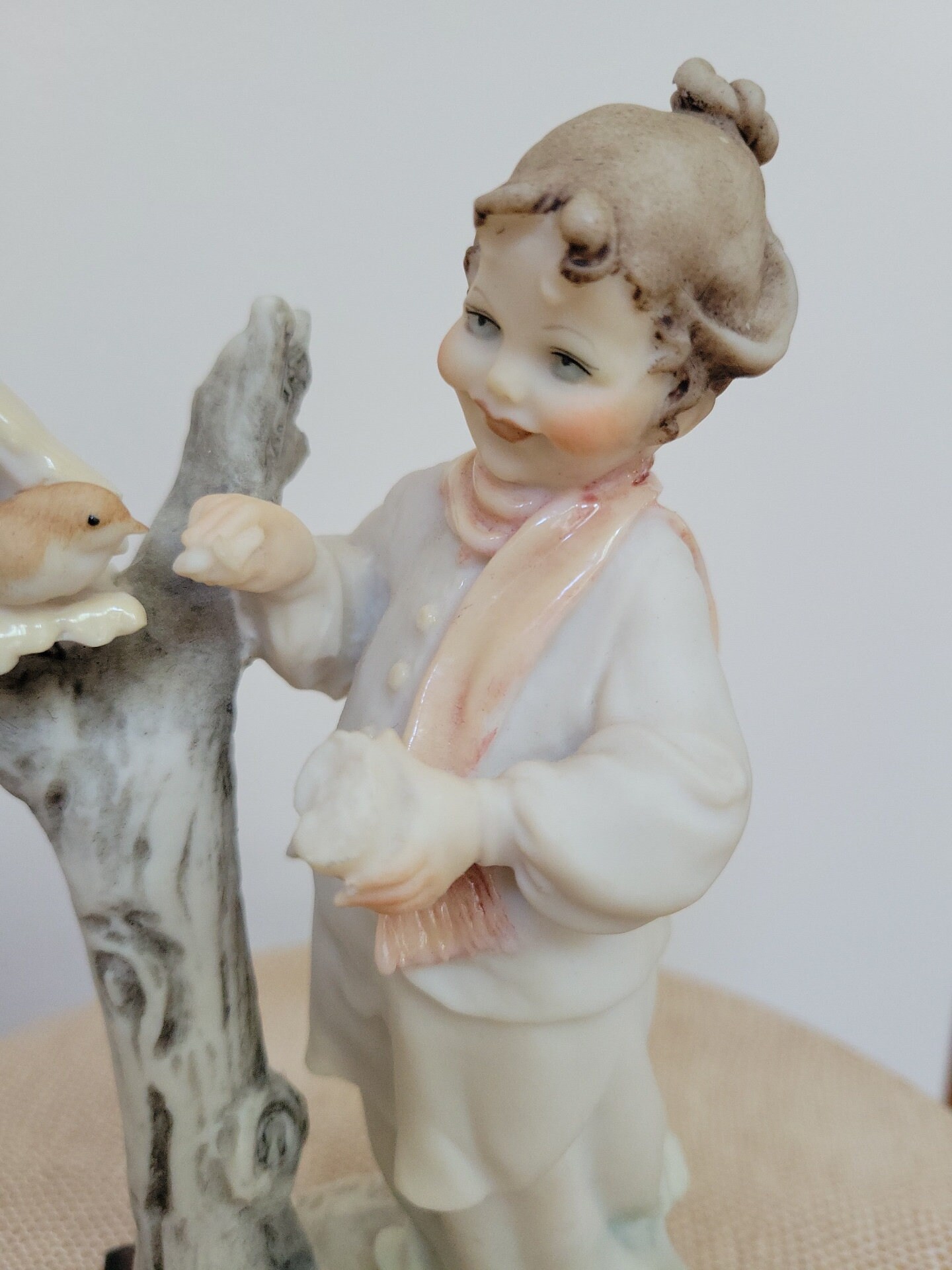 Capodimonte Bruno Merli Florence 1983 Figurine Country Girl With Bird 7 ...