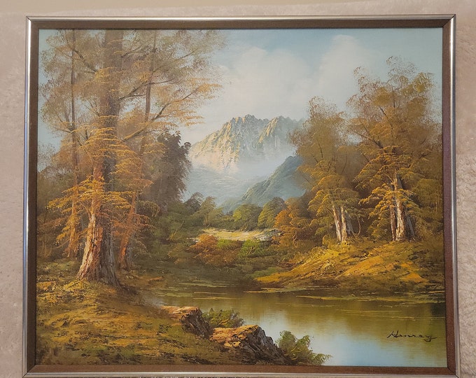 ORIGINAL Oil Painting of a Landscape by HANREY - Etsy
