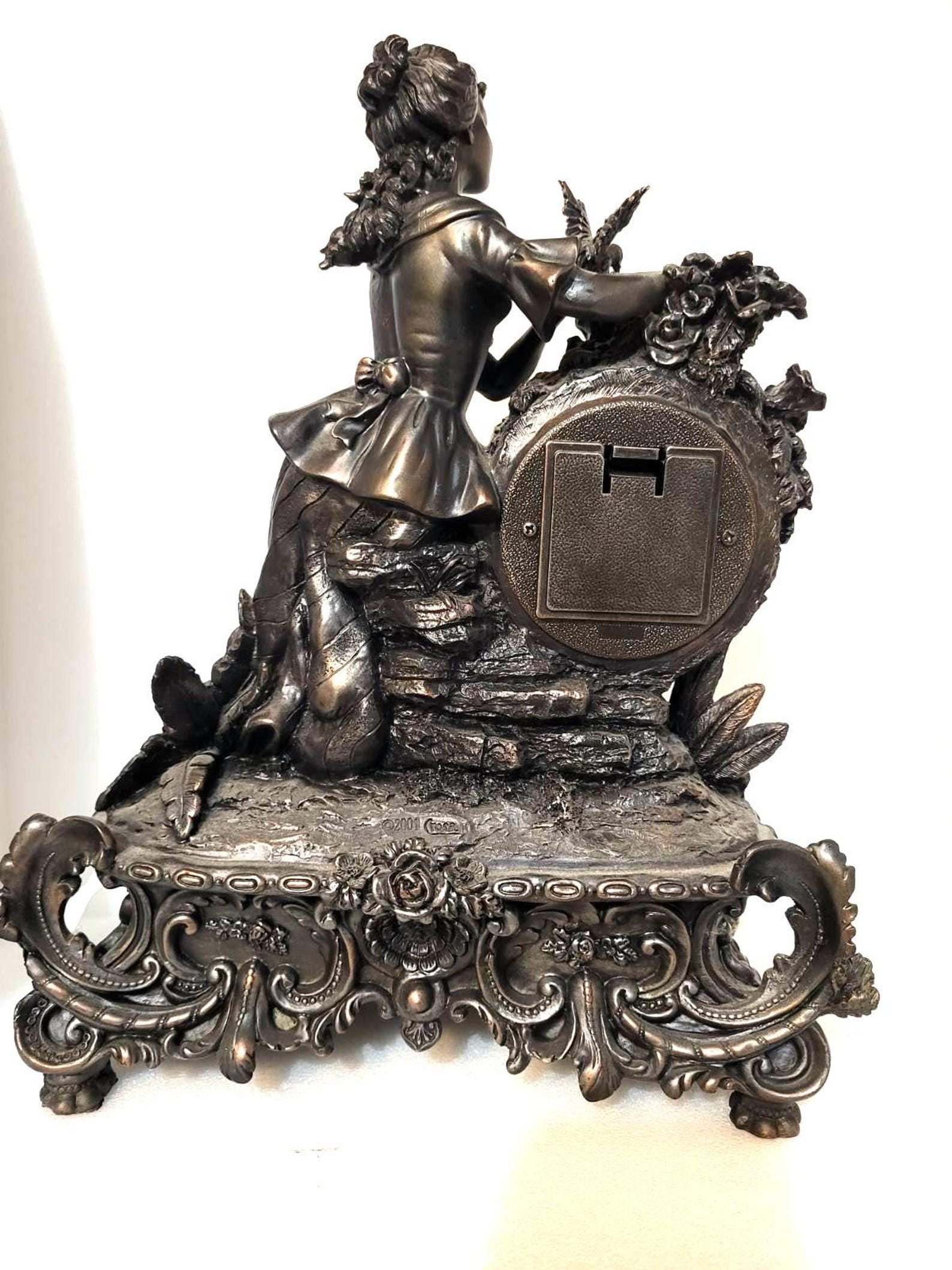 Quartz Juliana Lady With A Bird Mantle Clock - Etsy