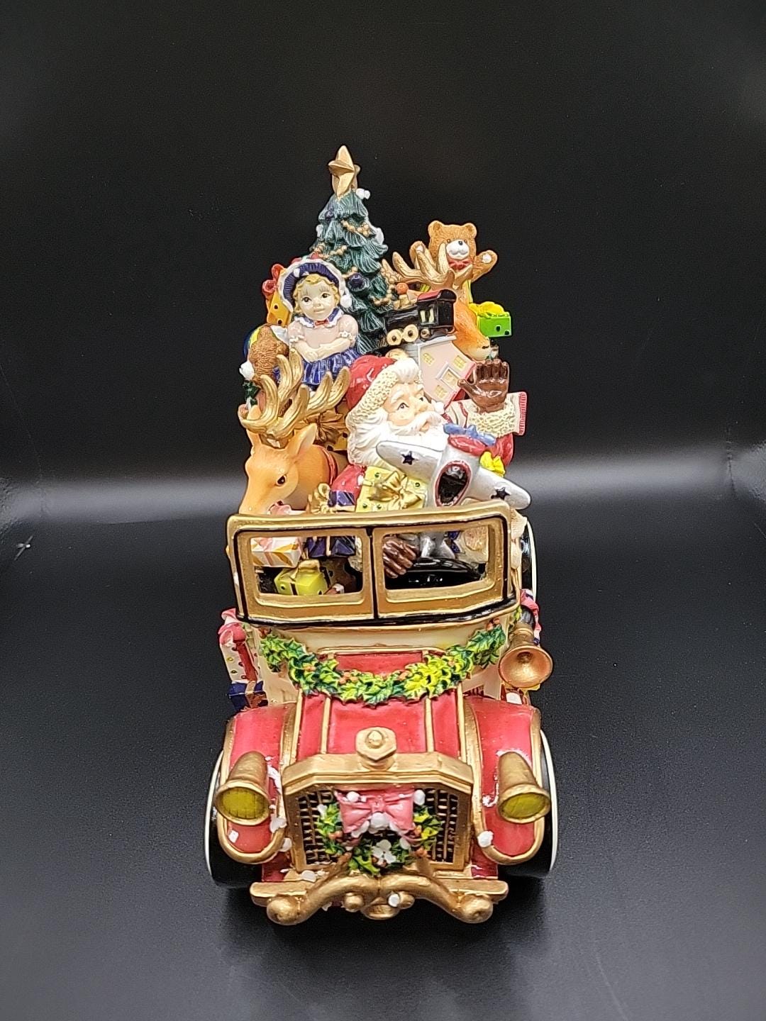 Fitz and Floyd Musical Santa Mobile Car We Wish You a Merry Christmas ...